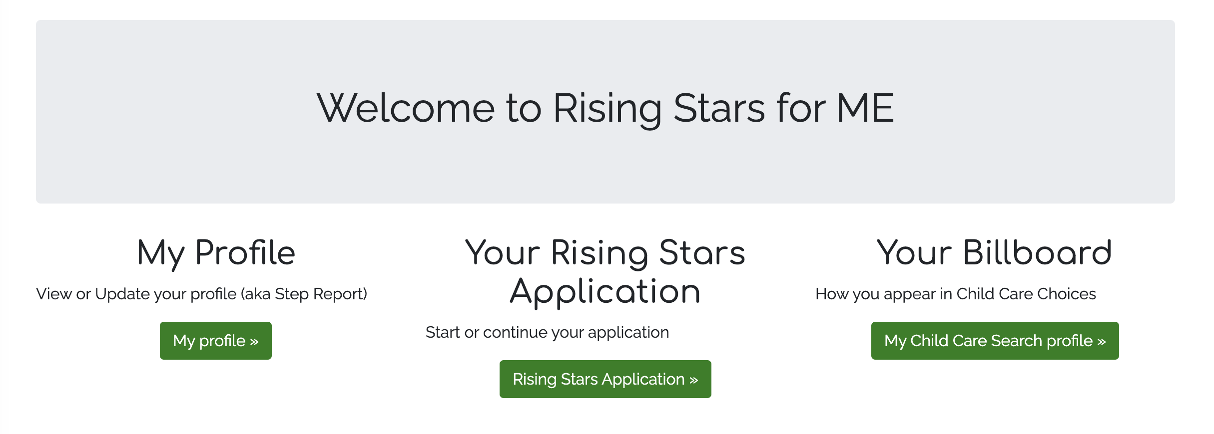 Rising Stars for ME