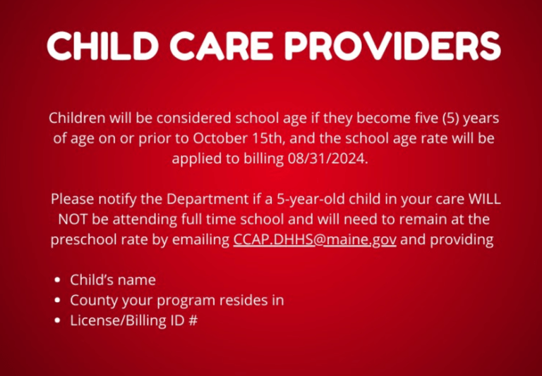 (CCAP) Child Care Affordability Program